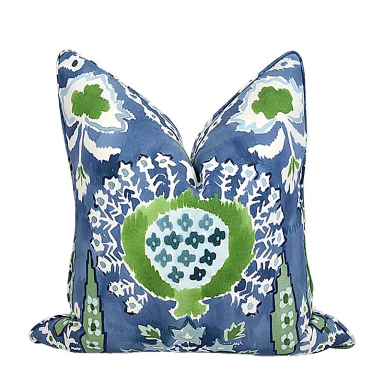 CHARLESTON COLLECTION MENDOZA PILLOW / BLUE