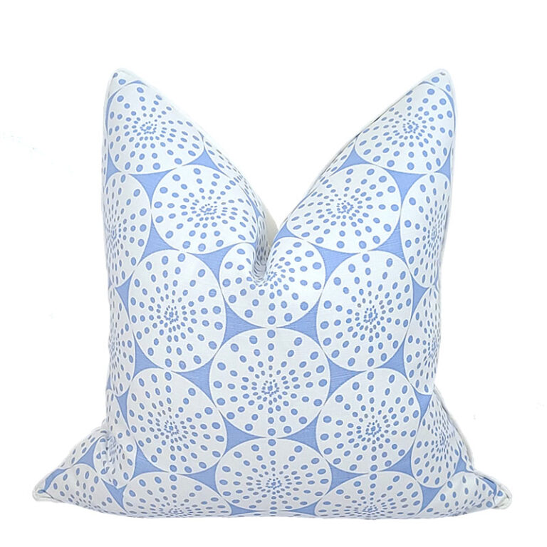 SANIBEL COLLECTION MOD URCHIN PILLOW / PERIWINKLE. ** LIMITED STOCK
