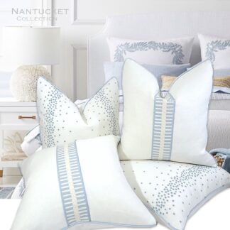 NANTUCKET COLLECTION NORA PILLOW / SKY
