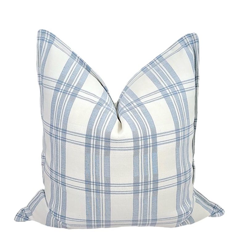 NANTUCKET COLLECTION SUMMER PLAID PILLOW