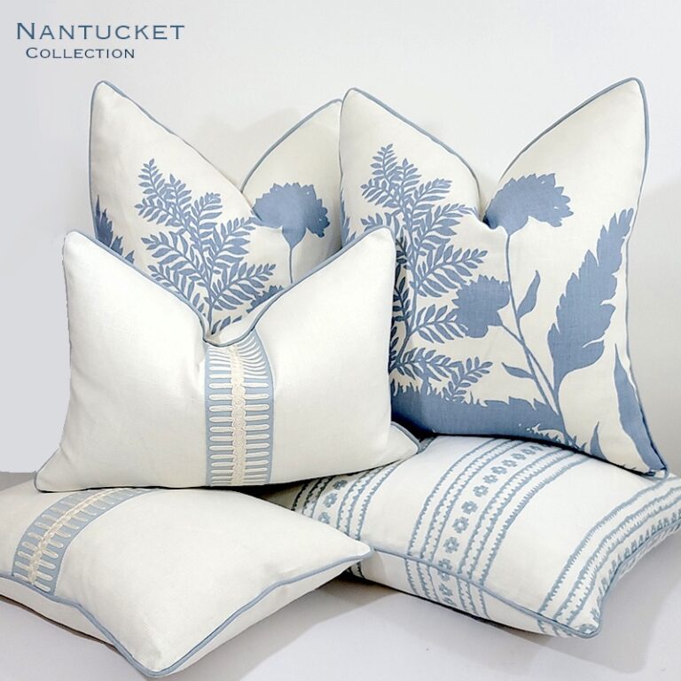 NANTUCKET COLLECTION NORA PILLOW / SKY