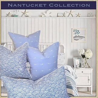 NANTUCKET COLLECTION WHITE CAPS PILLOW
